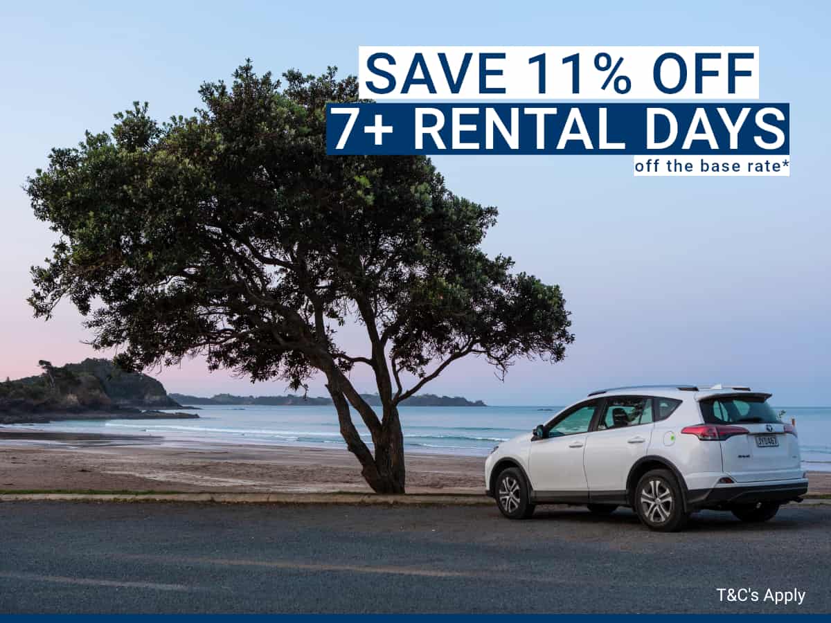 Save 11% off 7+ Days off the base rate